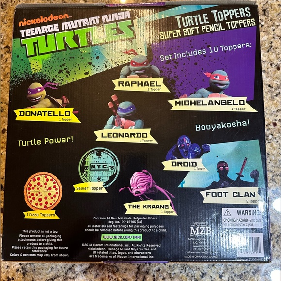 Viacom | Toys | Nib Teenage Mutant Ninja Turtle Pencil Toppers | Poshmark
